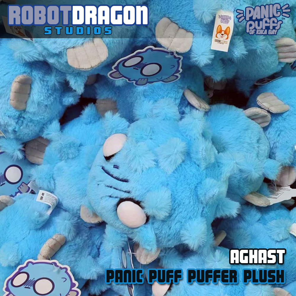 Panic Puffs of Kika Bay: Aghast Puffer Plush – Robot Dragon Studios