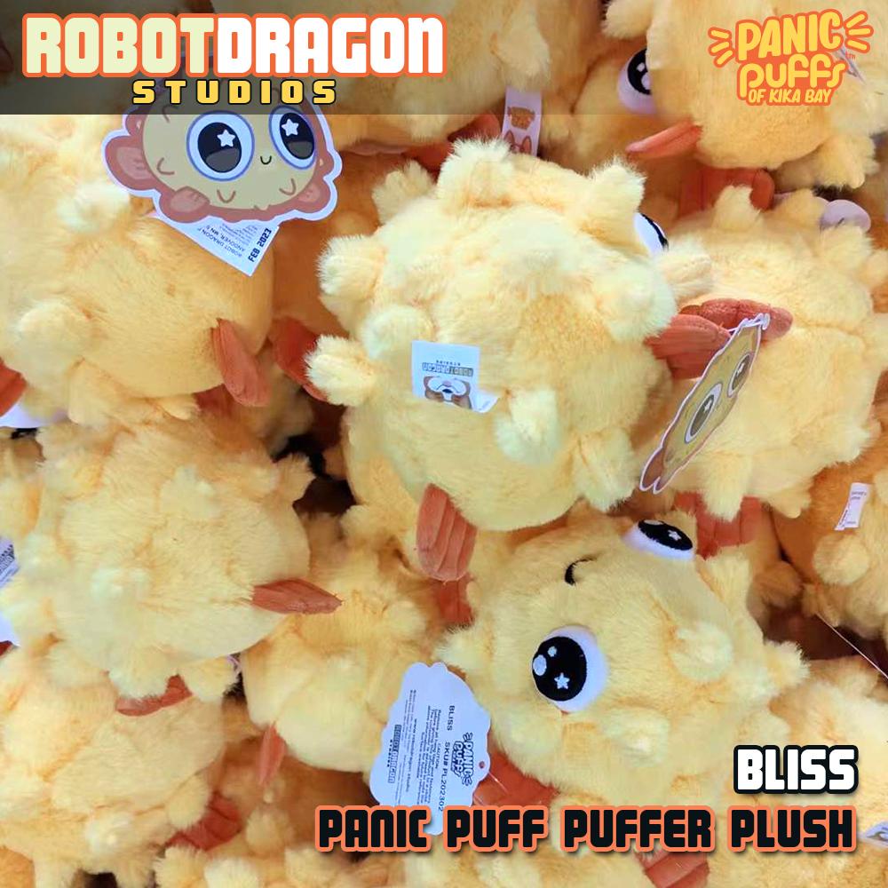 Panic Puffs of Kika Bay: Bliss Puffer Plush – Robot Dragon Studios