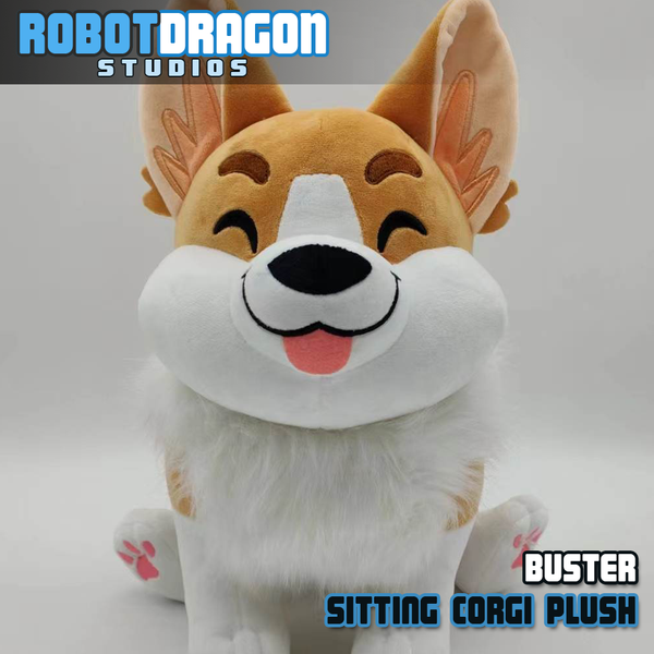 Buster & Murphy: Sitting Corgi Plush – Robot Dragon Studios