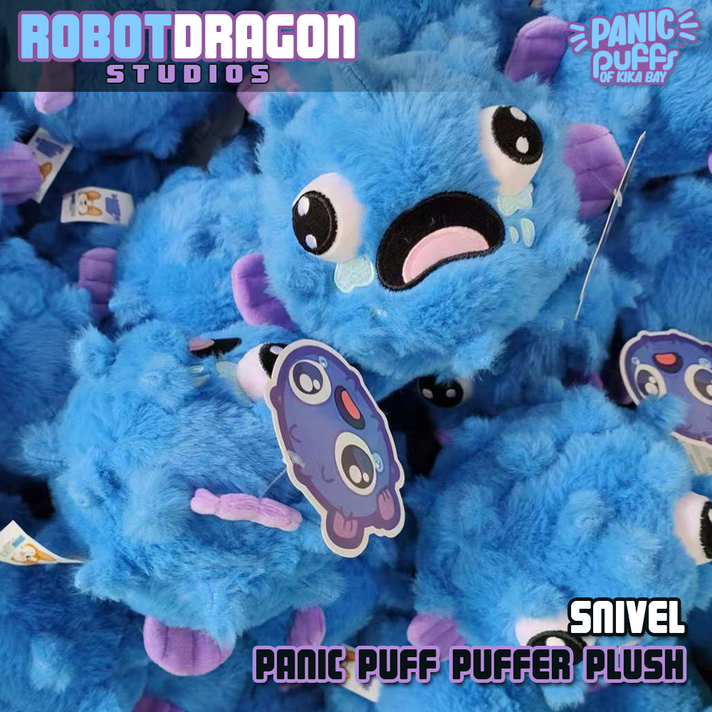 Panic Puffs of Kika Bay: Snivel Puffer Plush – Robot Dragon Studios