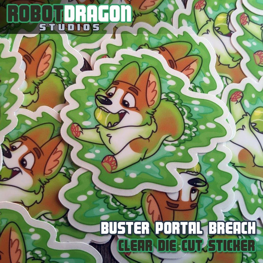 Buster Portal Breach Sticker – Robot Dragon Studios