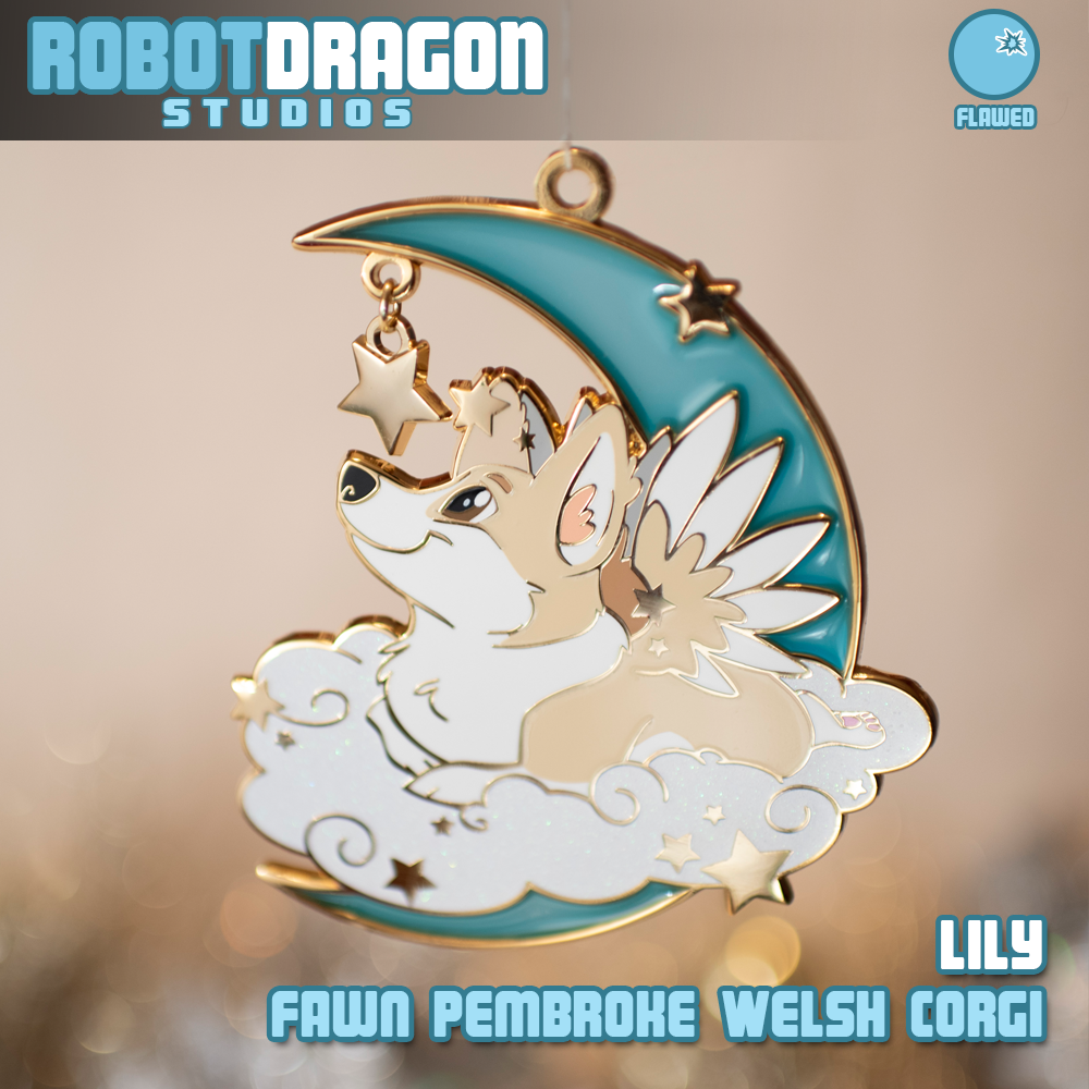 Fawn Pembroke Welsh Corgi Ornament – Robot Dragon Studios